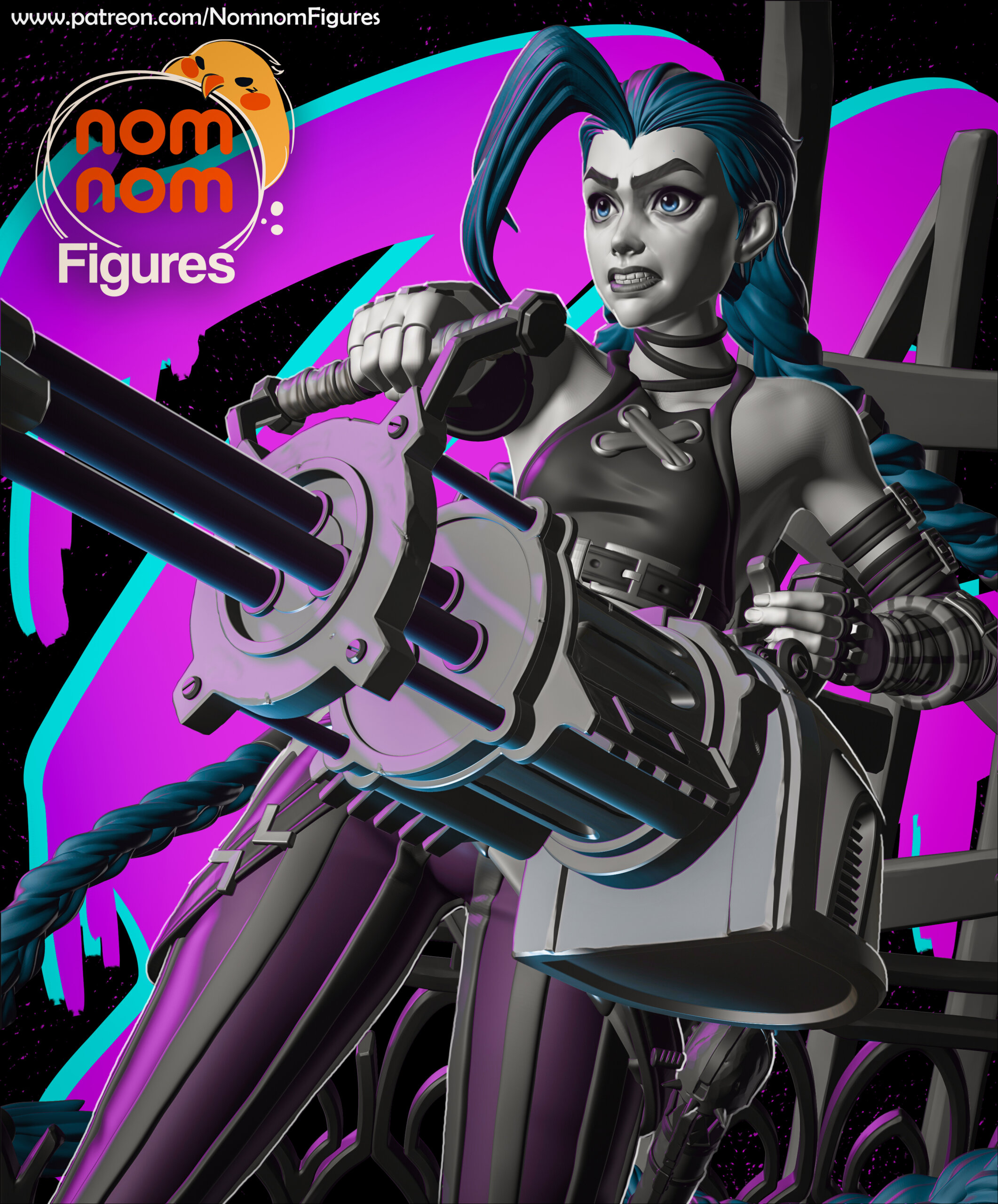 Nomnom Figures - Jinx - Arcane