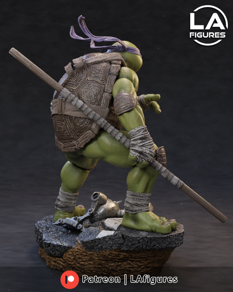 L.A. Figures Donatello TMNT – Статуя 1/10 January 2023 STL для 3D‑Печати