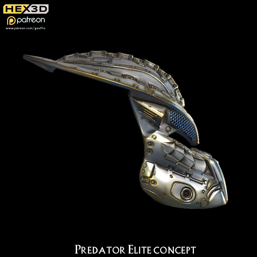 HEX3D - Predator Elite Concept and Stand