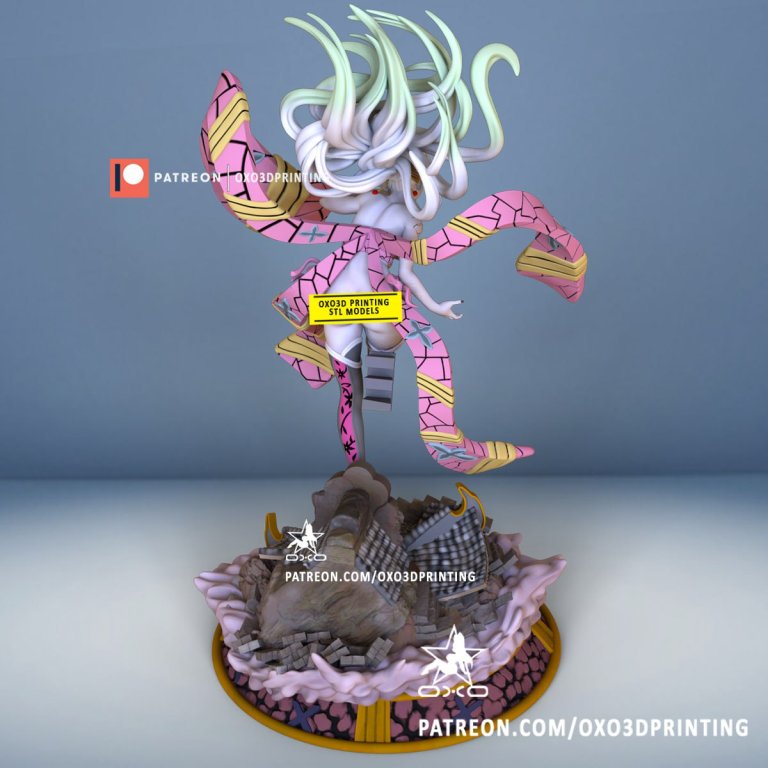 OXO3D - Daki From Demon Slayer 3D Print Model SFW and NSFW