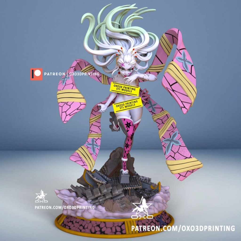 OXO3D - Daki From Demon Slayer 3D Print Model SFW and NSFW