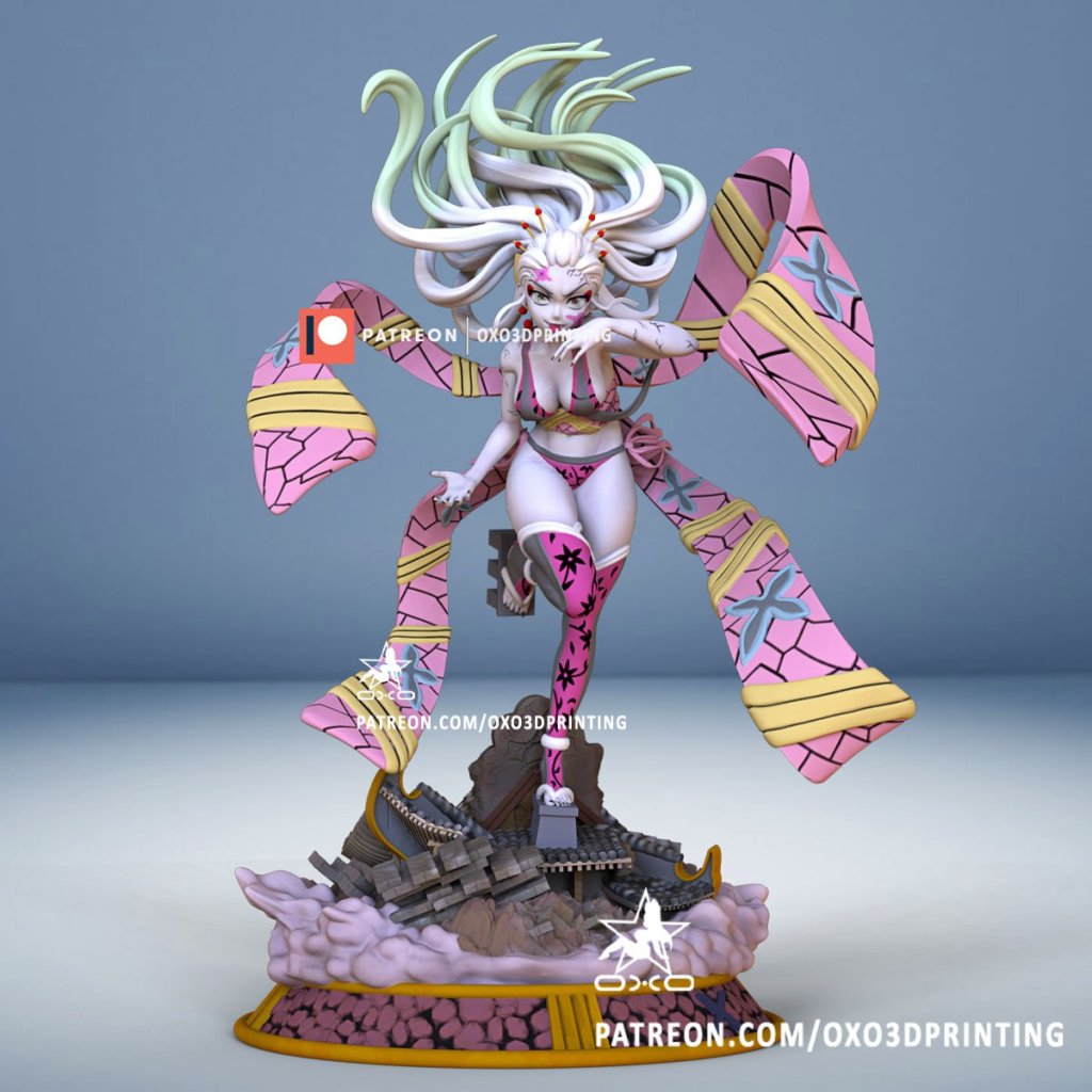 OXO3D - Daki From Demon Slayer 3D Print Model SFW and NSFW