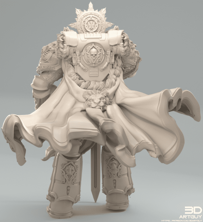 3DArtGuy - Tier 3 Rewards - January - Lion ElJonson