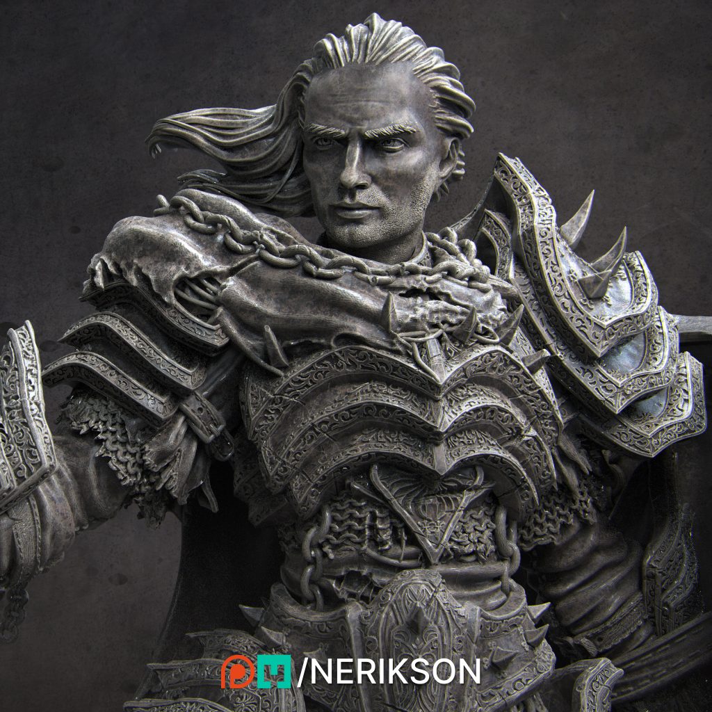 Nerikson - Branded Knight Statue