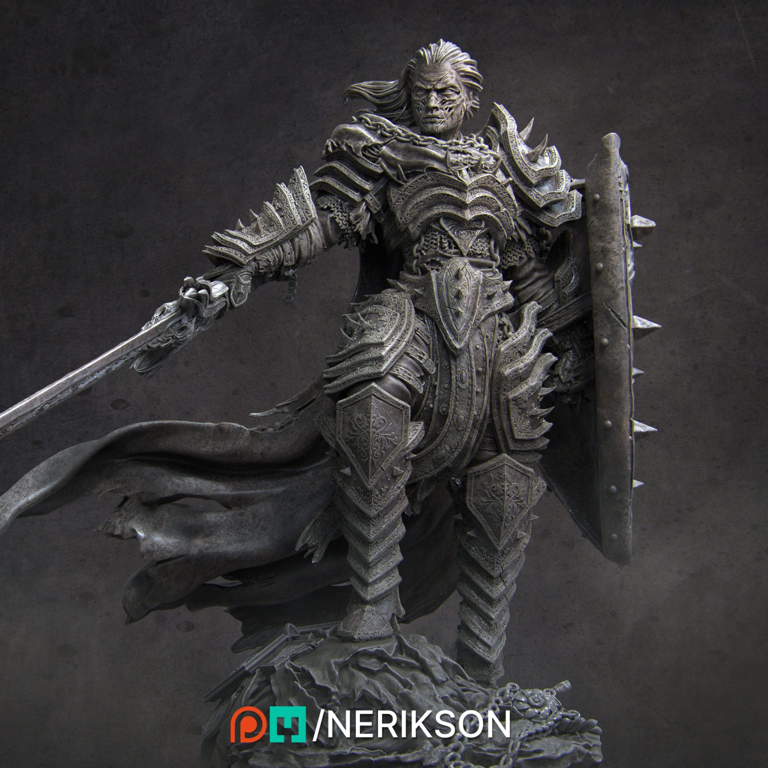 Nerikson - Branded Knight Statue
