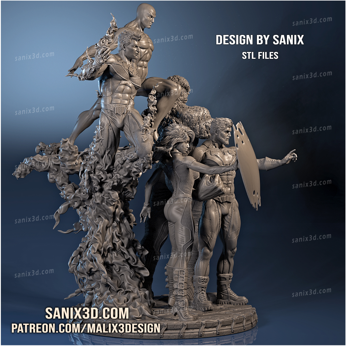 Sanix - Fantastic 4 Diorama