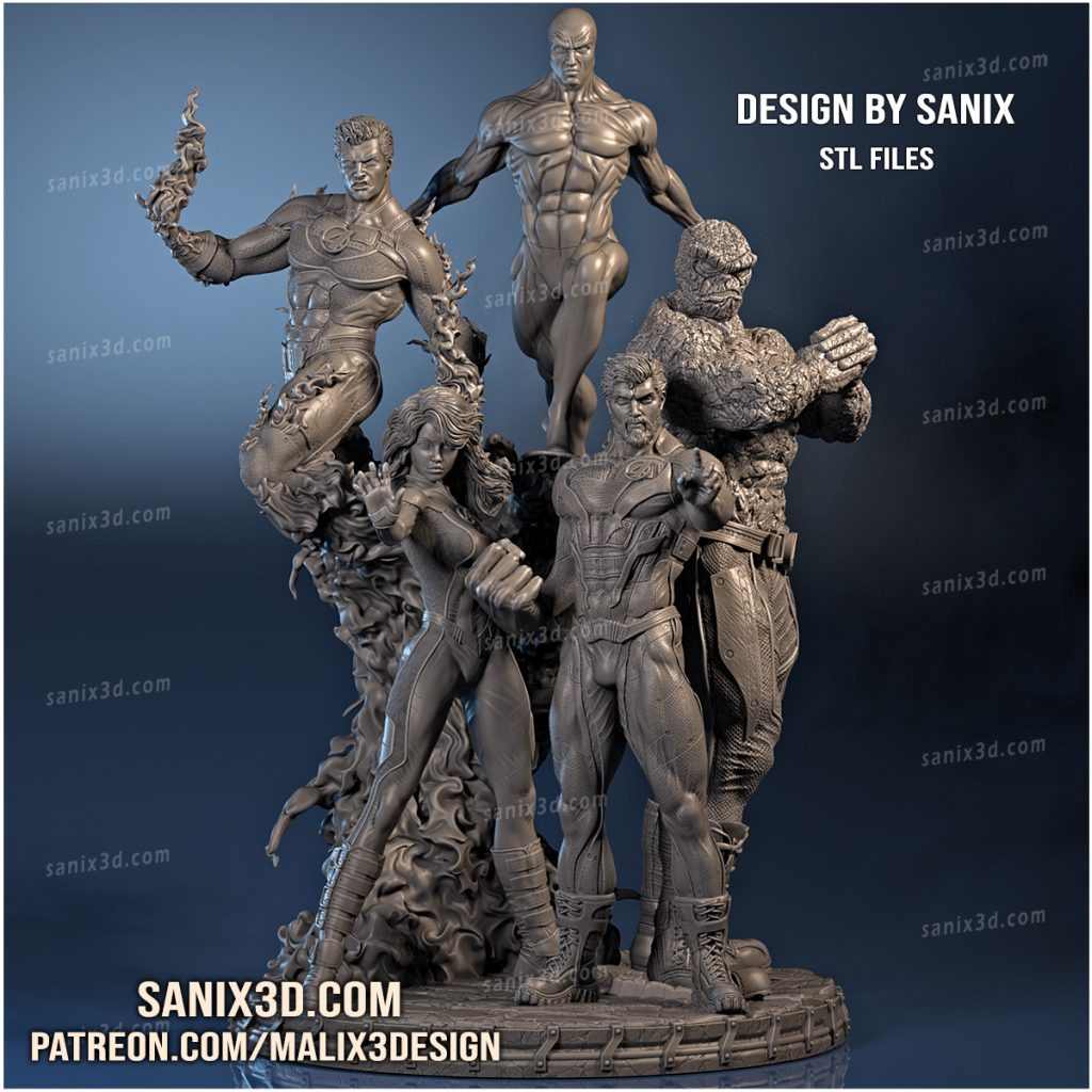 Sanix - Fantastic 4 Diorama