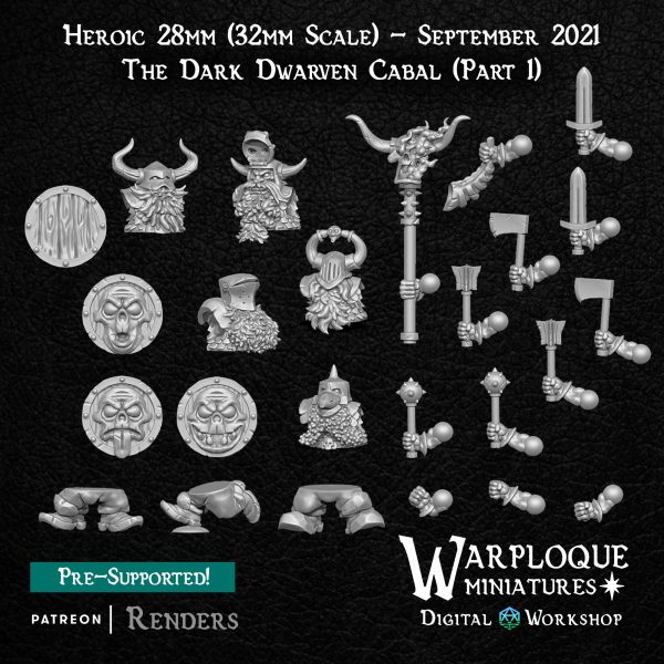 Warp Miniatures - The Dark Dwarven Cabal (Part 1) - September 2021