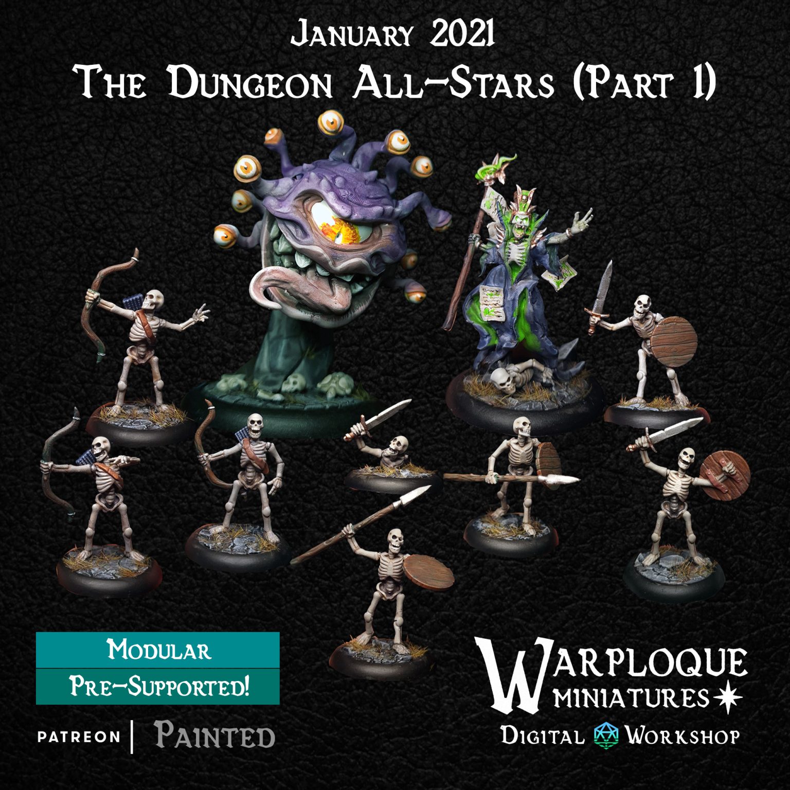 Warp Miniatures - The Dungeon All-Stars (Part 1) - January 2021