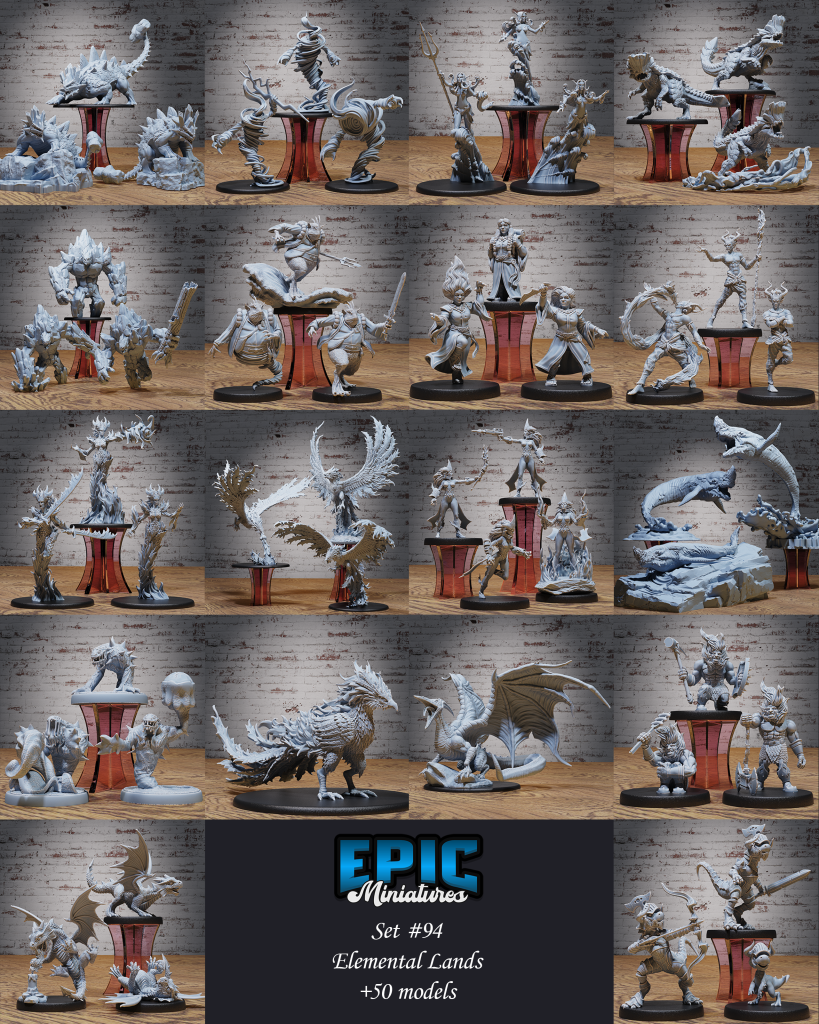 Epic Miniatures - #94 Elemental Lands - January 2024