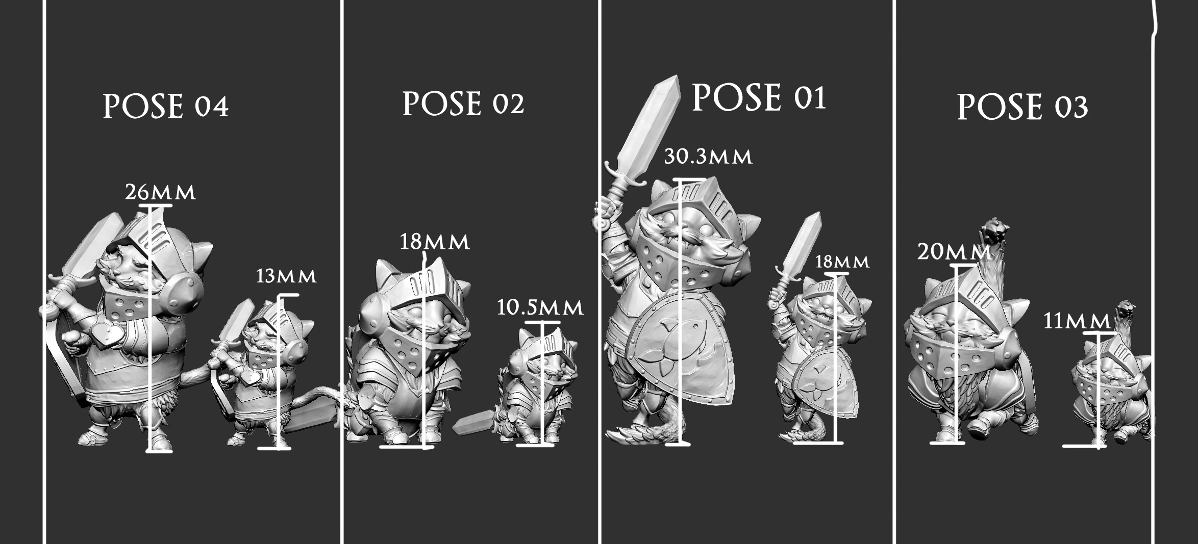 Pointy Eared Mercenary (4 Poses)
