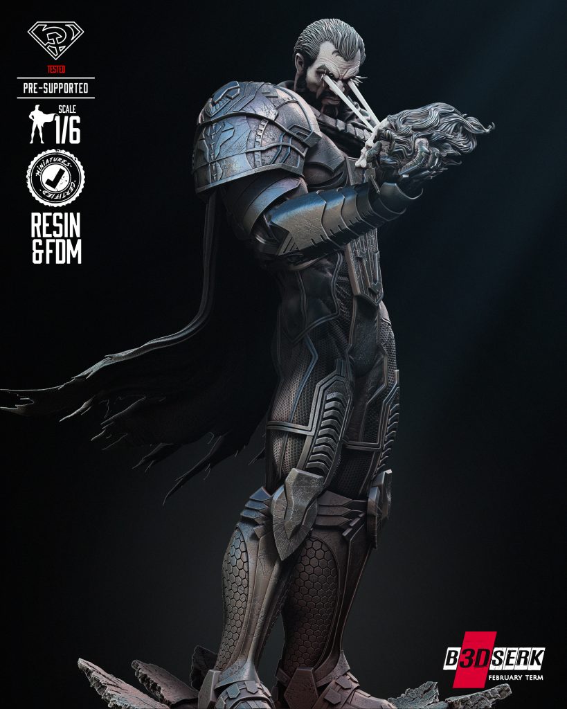 B3DSERK - Zod Sculpture - February 2024
