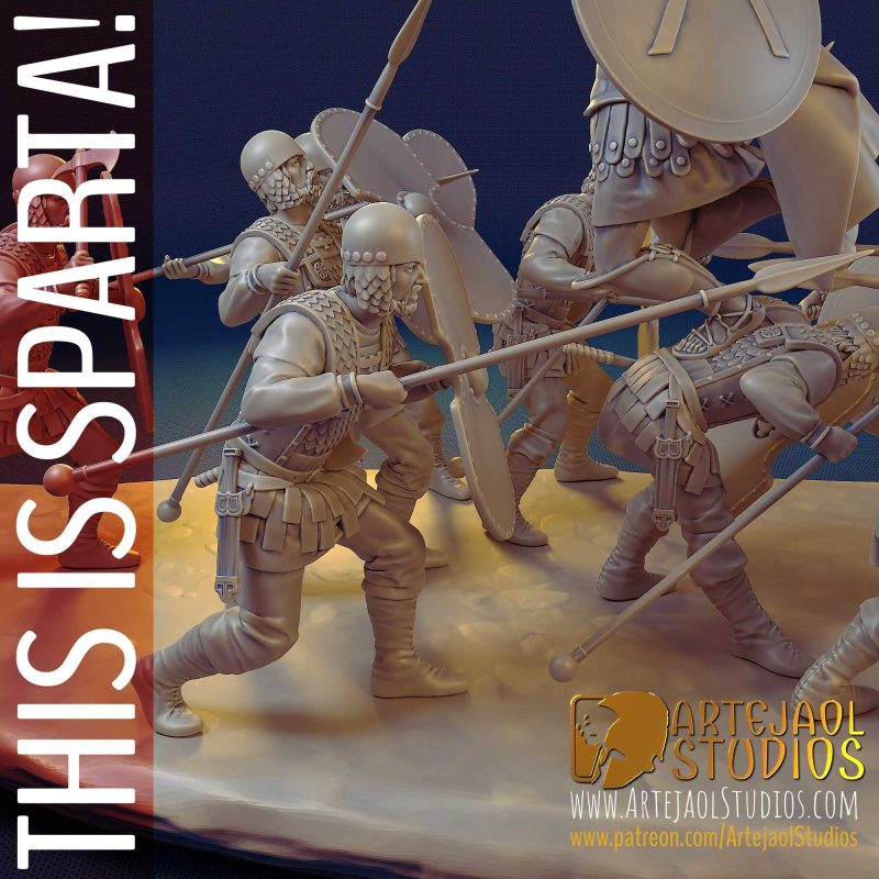 This is Sparta Artejaol | STL Диорама Леонид Фермопилы | Июнь 2023