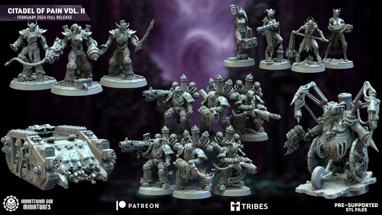 Immaterium God Miniatures - Citadel of Pain 2 - February 2024
