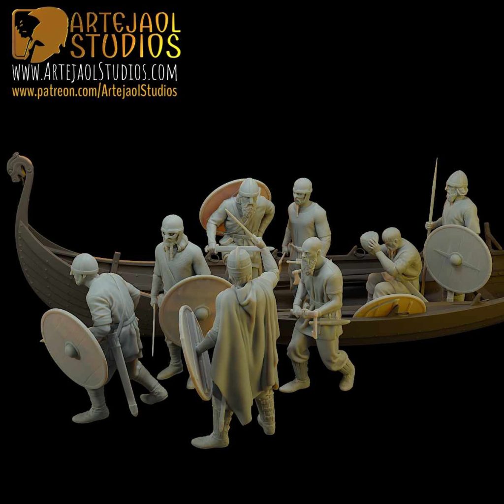 Vikings Arrive Artejaol | STL Диорама Викинги Высадка | Март 2024
