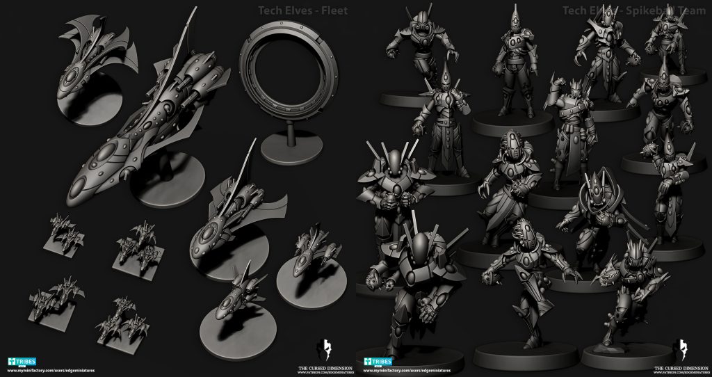 Edge Miniatures - Tech Elves - March 2024