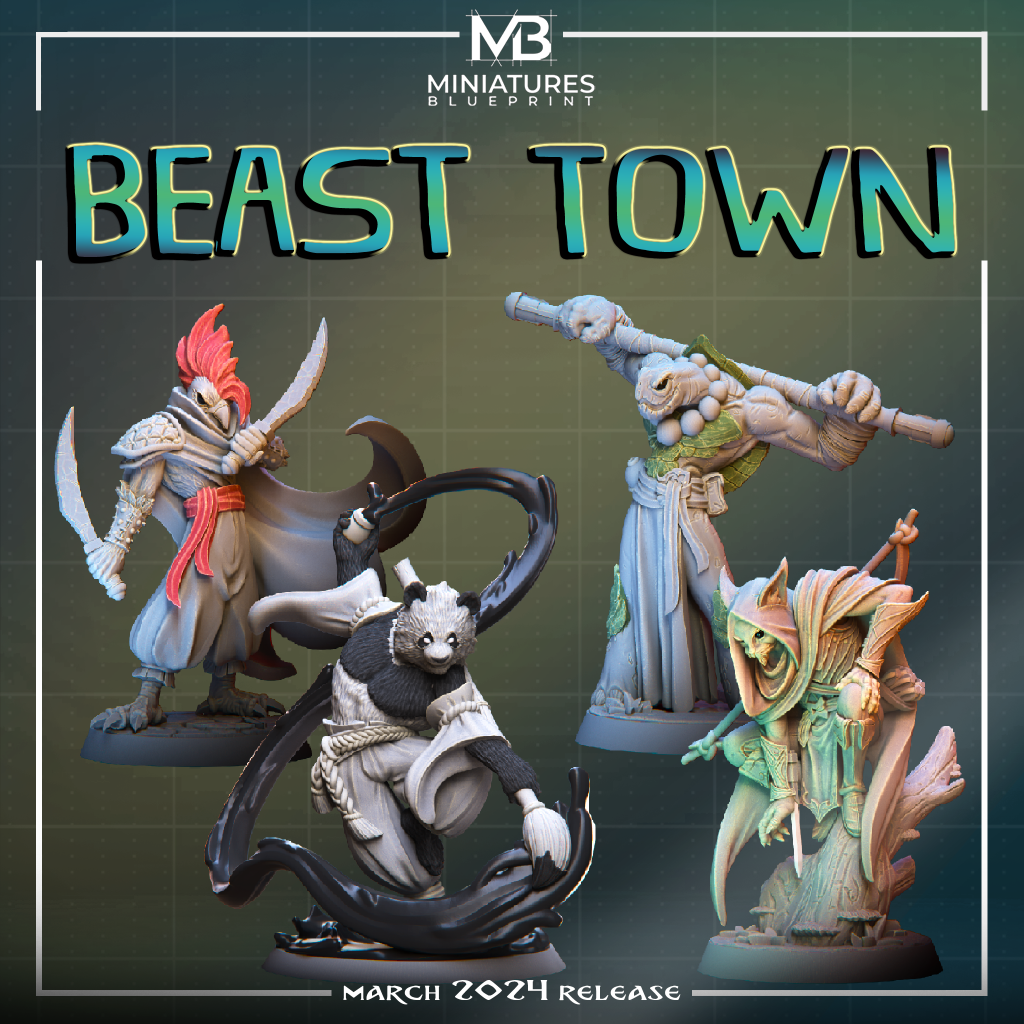 Miniatures Blueprint - Beast Town - March 2024