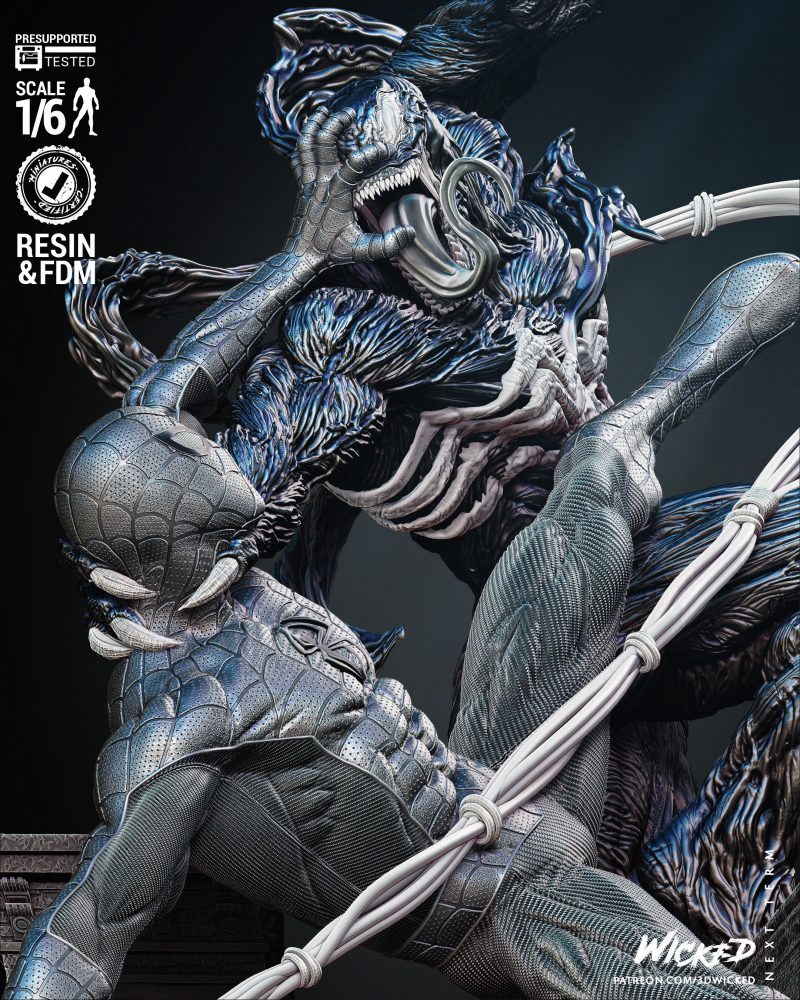 WICKED - Spiderman Vs Venom Diorama V1 - May 2024