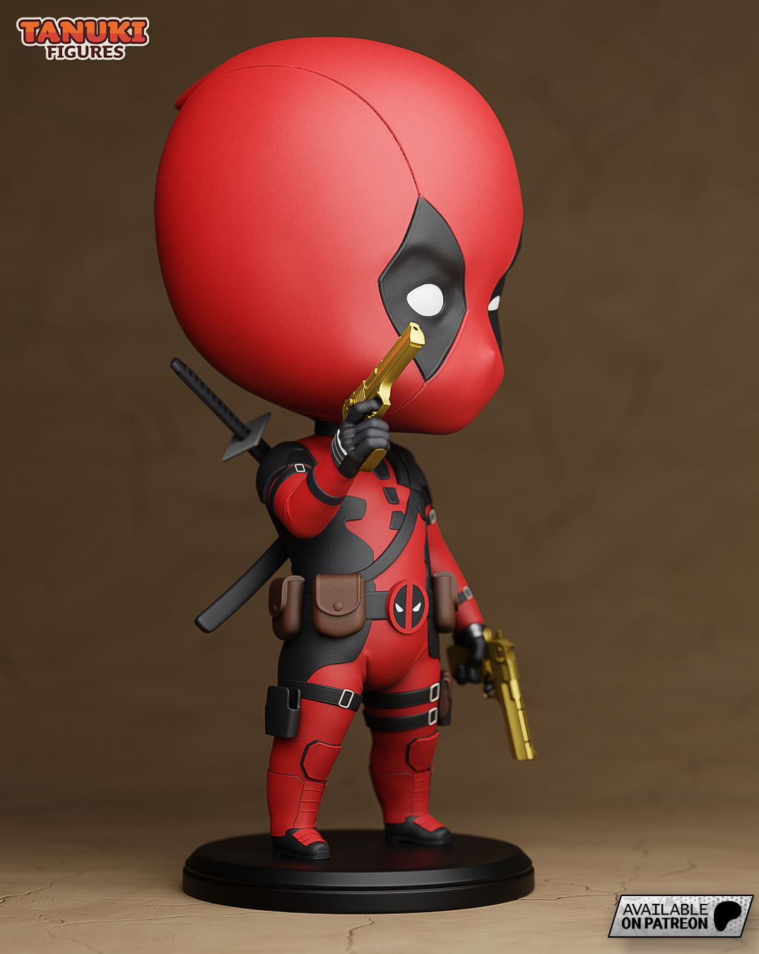 Tanuki Figures - Deadpool Chibi
