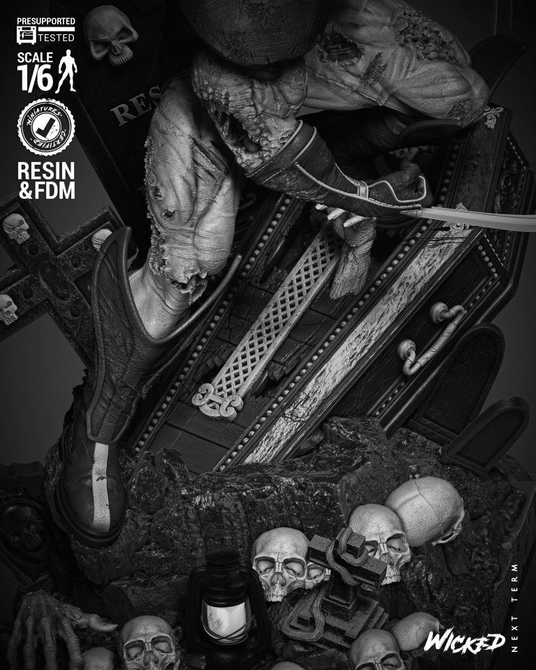 Wicked - Wolverine Zombie Sculpture - October 2024
