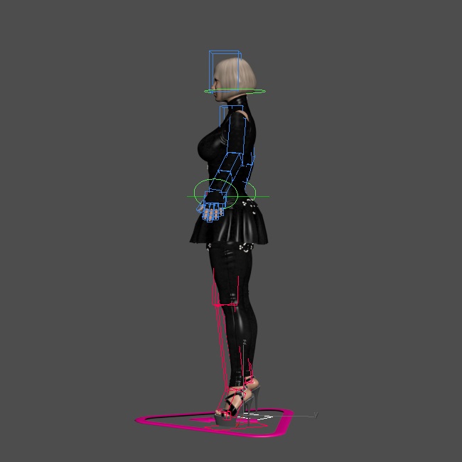 NuskulArt - Gun Master Milla - Rigged Felmale 3D Chracter