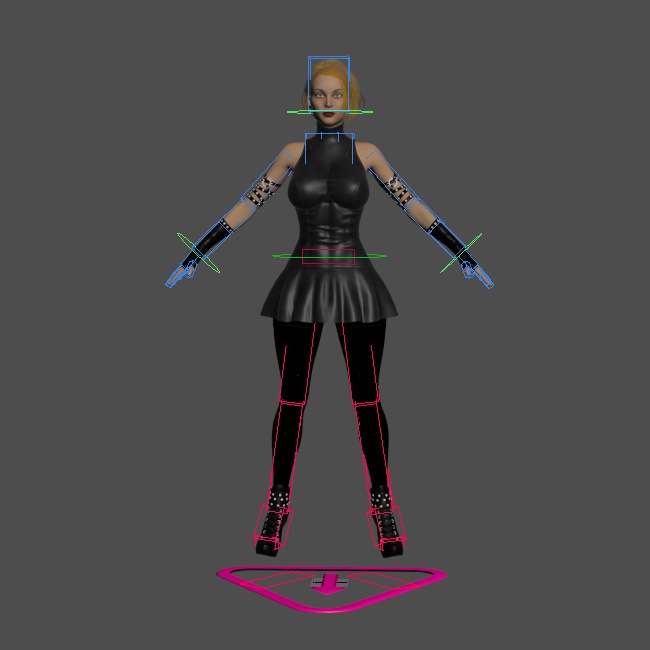 NuskulArt - Melissa - Rigged Female Chracter - 3Ds Max Obj Dae Fbx