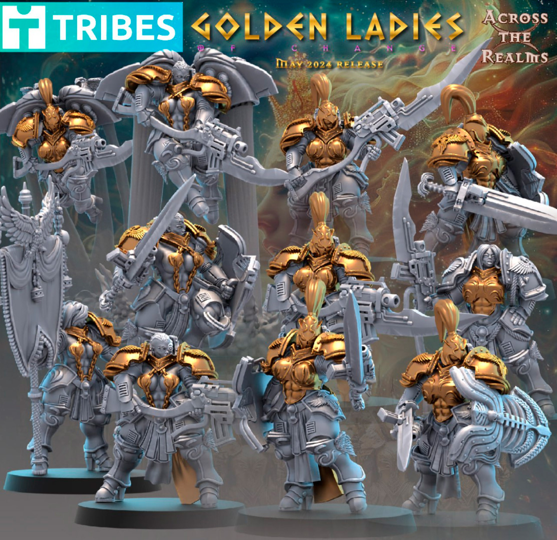 Across the Realms – Golden Ladies – STL для 3D-печати – Май 2024