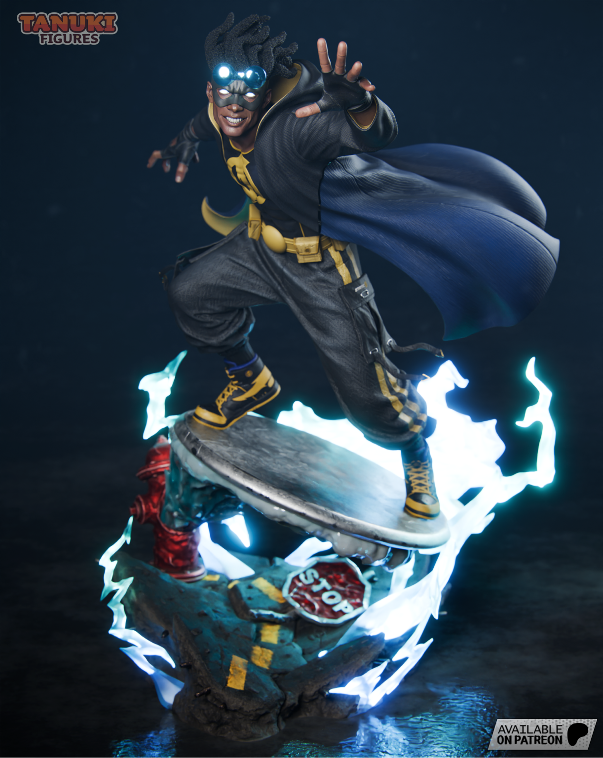 Tanuki Figures - Static Shock