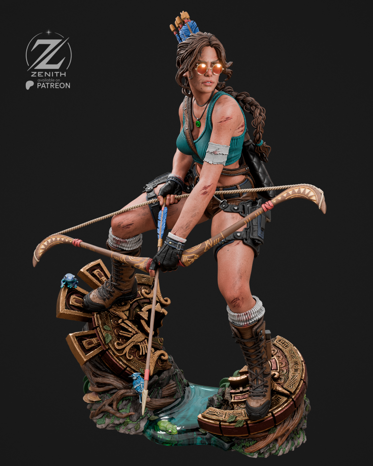 Lara Croft STL 31 см + Bust 14.49 см | Tomb Raider 1/6 | Zenith Studios September 2025