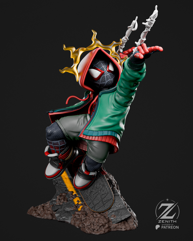 Miles Morales Spider-Man STL — Into the Spider-Verse | Zenith Studios Август 2025