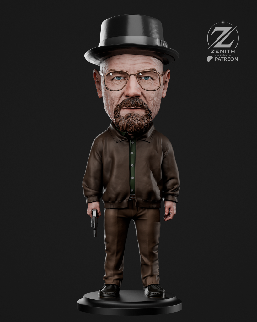 Walter White Chibi STL 12.5 см | Heisenberg Breaking Bad ZCF | Zenith Studios September 2025