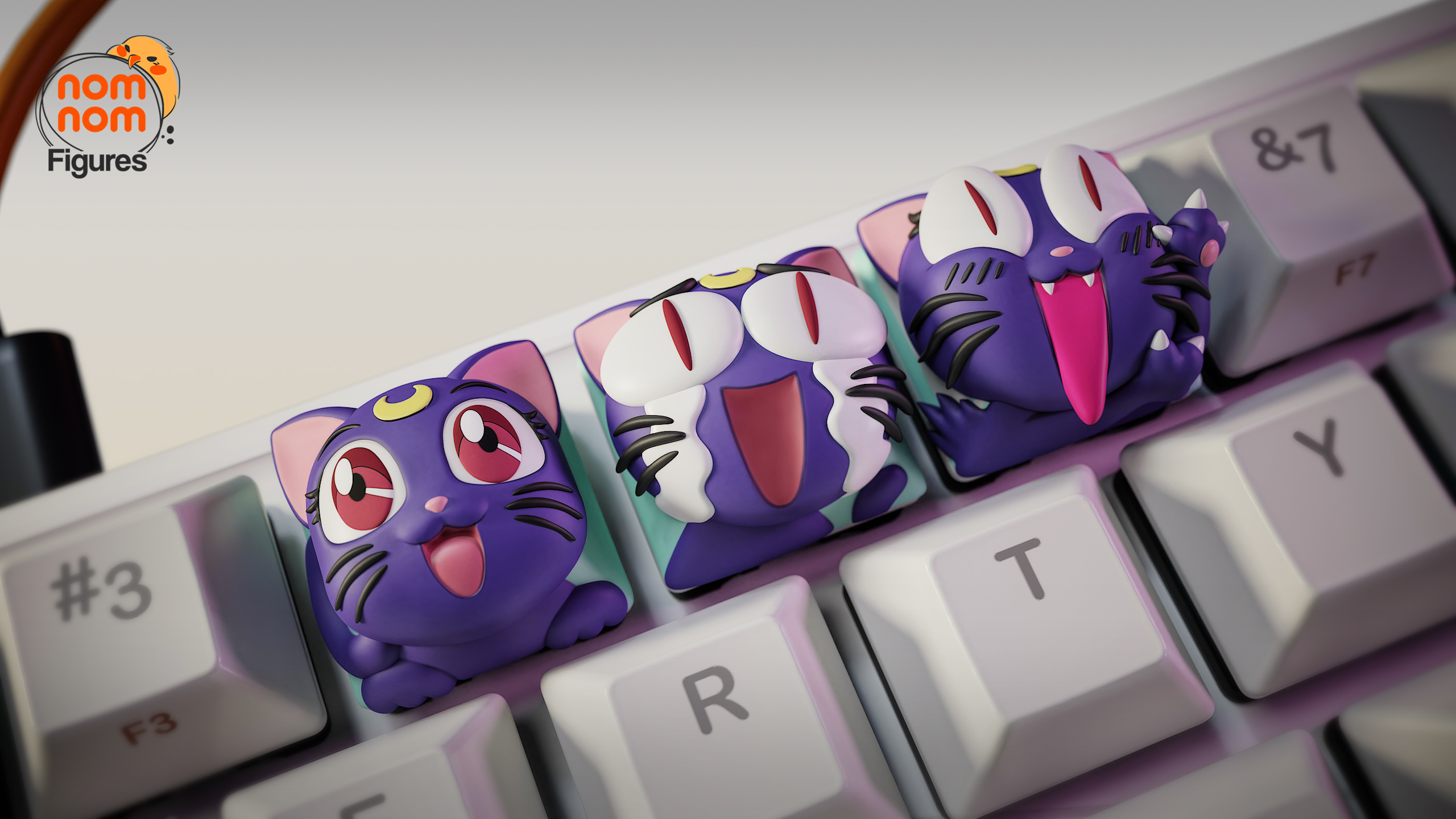NomNom Figures – Luna – Keycap – Sailor Moon – STL для клавиатуры ...