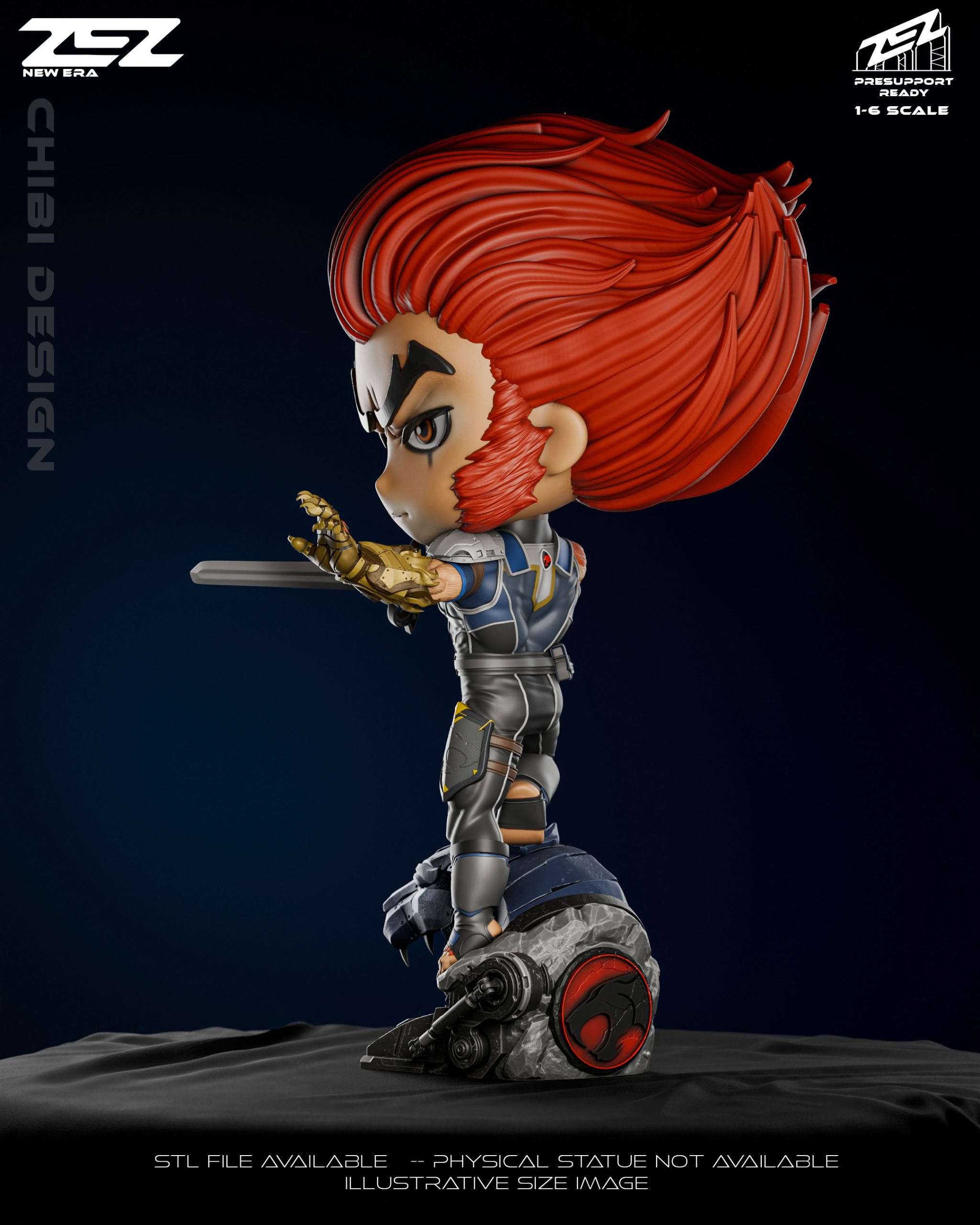 ZEZ Studio – Lion-O Chibi ThunderCats Tier 4 – STL – ноябрь 2025