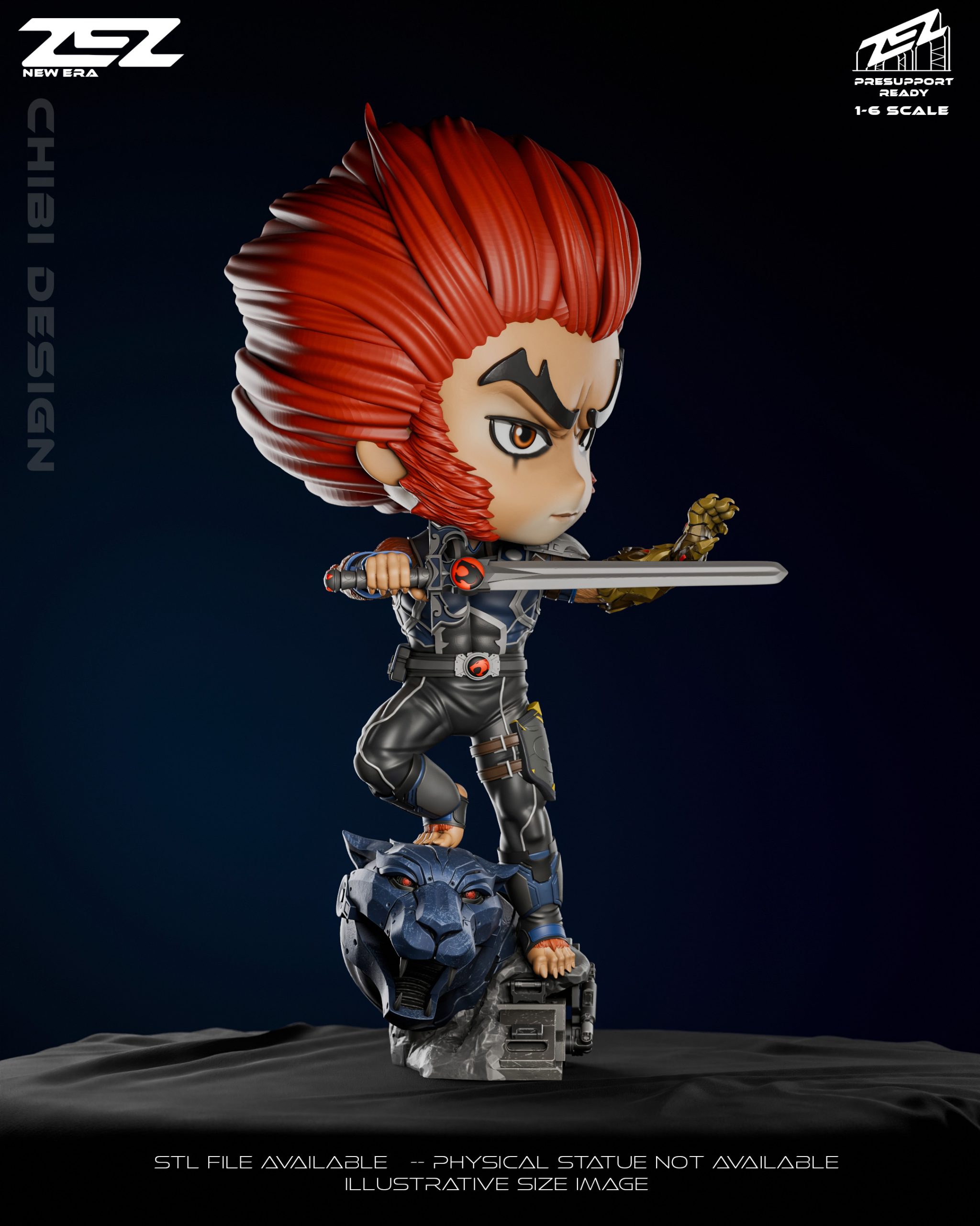 ZEZ Studio – Lion-O Chibi ThunderCats Tier 4 – STL – ноябрь 2025