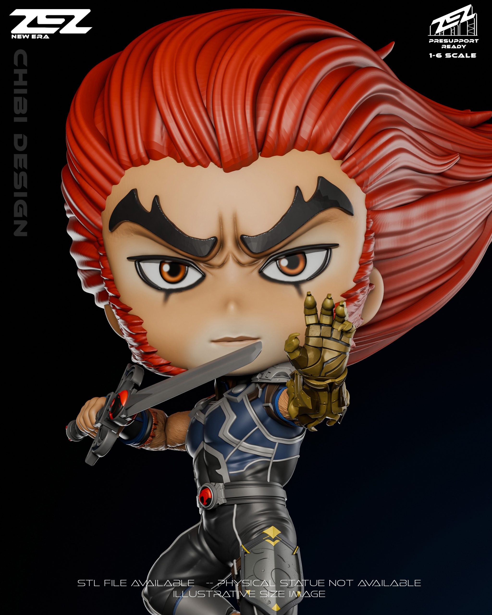 ZEZ Studio – Lion-O Chibi ThunderCats Tier 4 – STL – ноябрь 2025