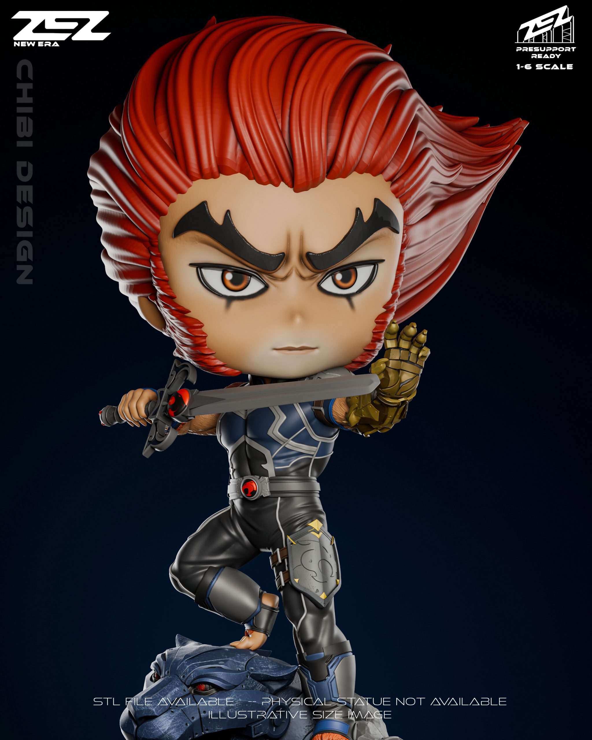 ZEZ Studio – Lion-O Chibi ThunderCats Tier 4 – STL – ноябрь 2025