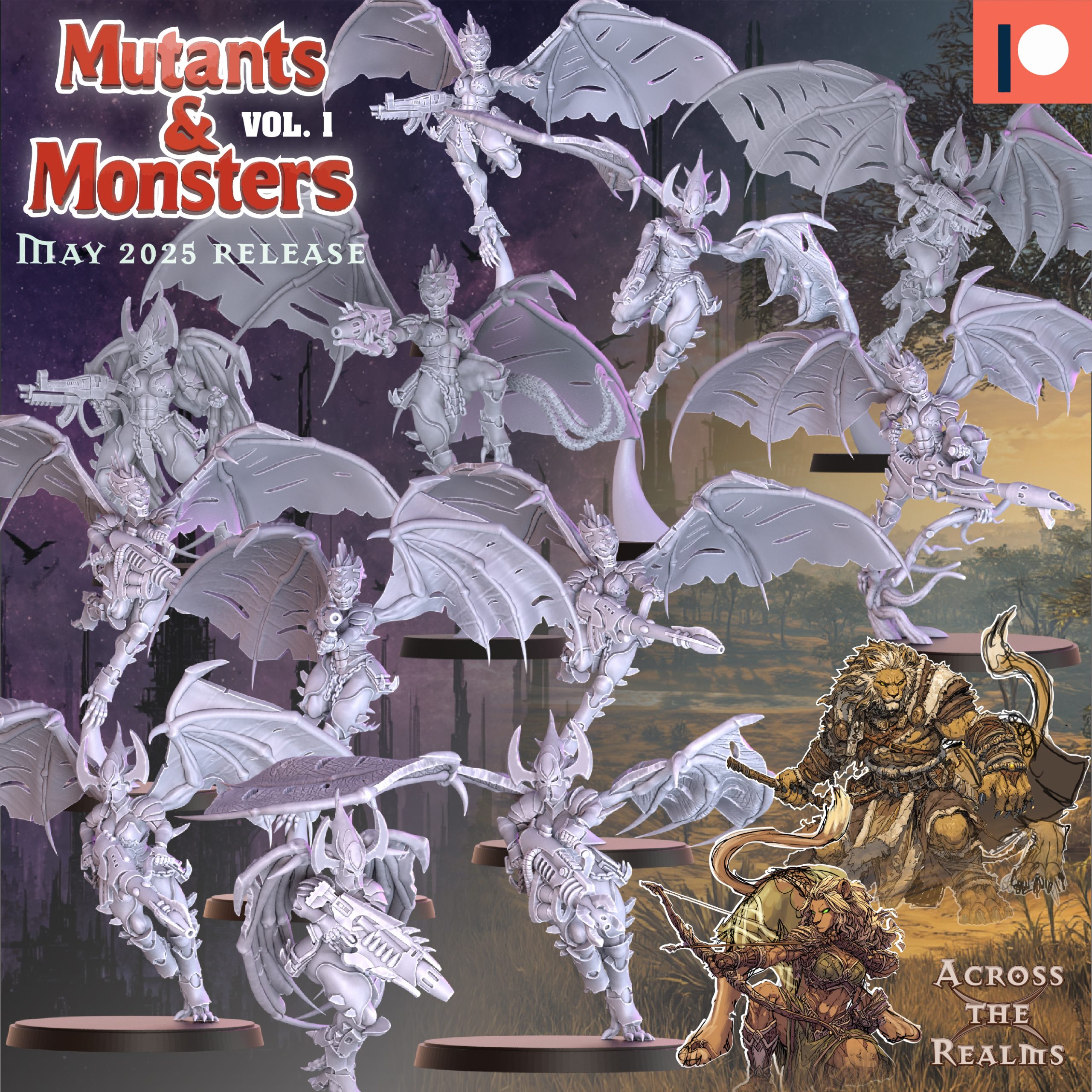 Across the Realms – Mutants & Monsters Vol.1 STL (May 2025) | 32 mm ...