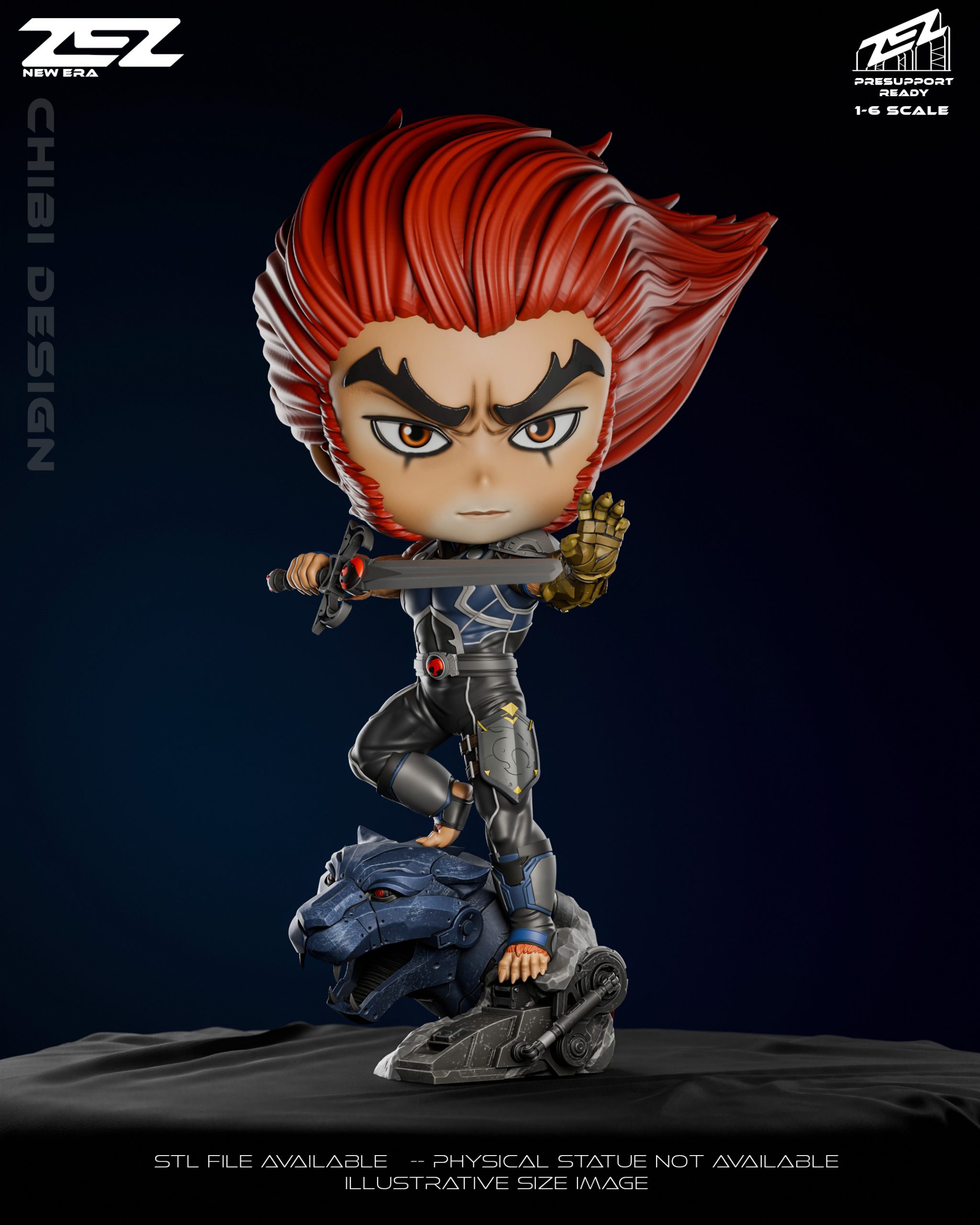 ZEZ Studio – Lion-O Chibi ThunderCats Tier 4 – STL – ноябрь 2025